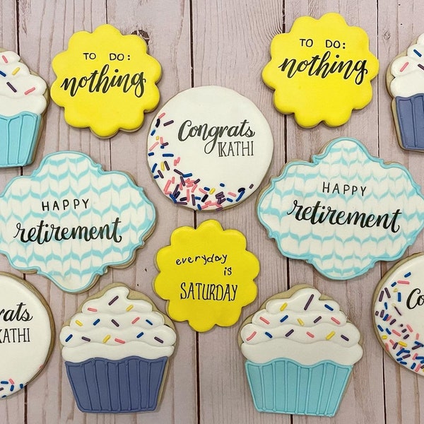 Retirement Cookies - Etsy