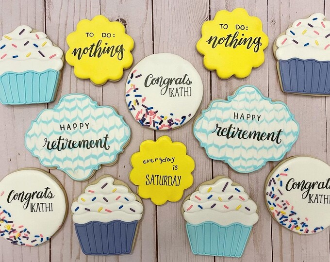 Retirement Cookies - Etsy