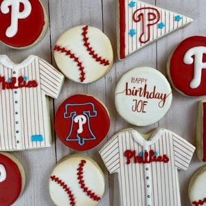 MLB & Baseball Cookies - Personalized for Your Team! - Etsy