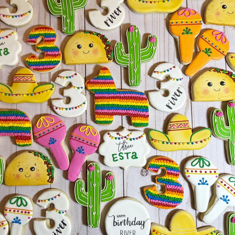 Three Esta Birthday Cookies - Etsy