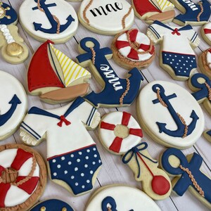 Nautical Themed Cookies Party Favor - Modify for Your Event (birthday ...