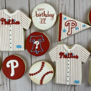 MLB & Baseball Cookies - Personalized for Your Team! - Etsy