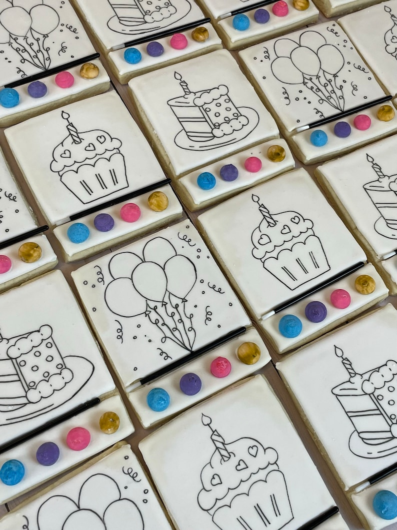 Paint Your Own Cookies Personalized for Your Theme - Etsy
