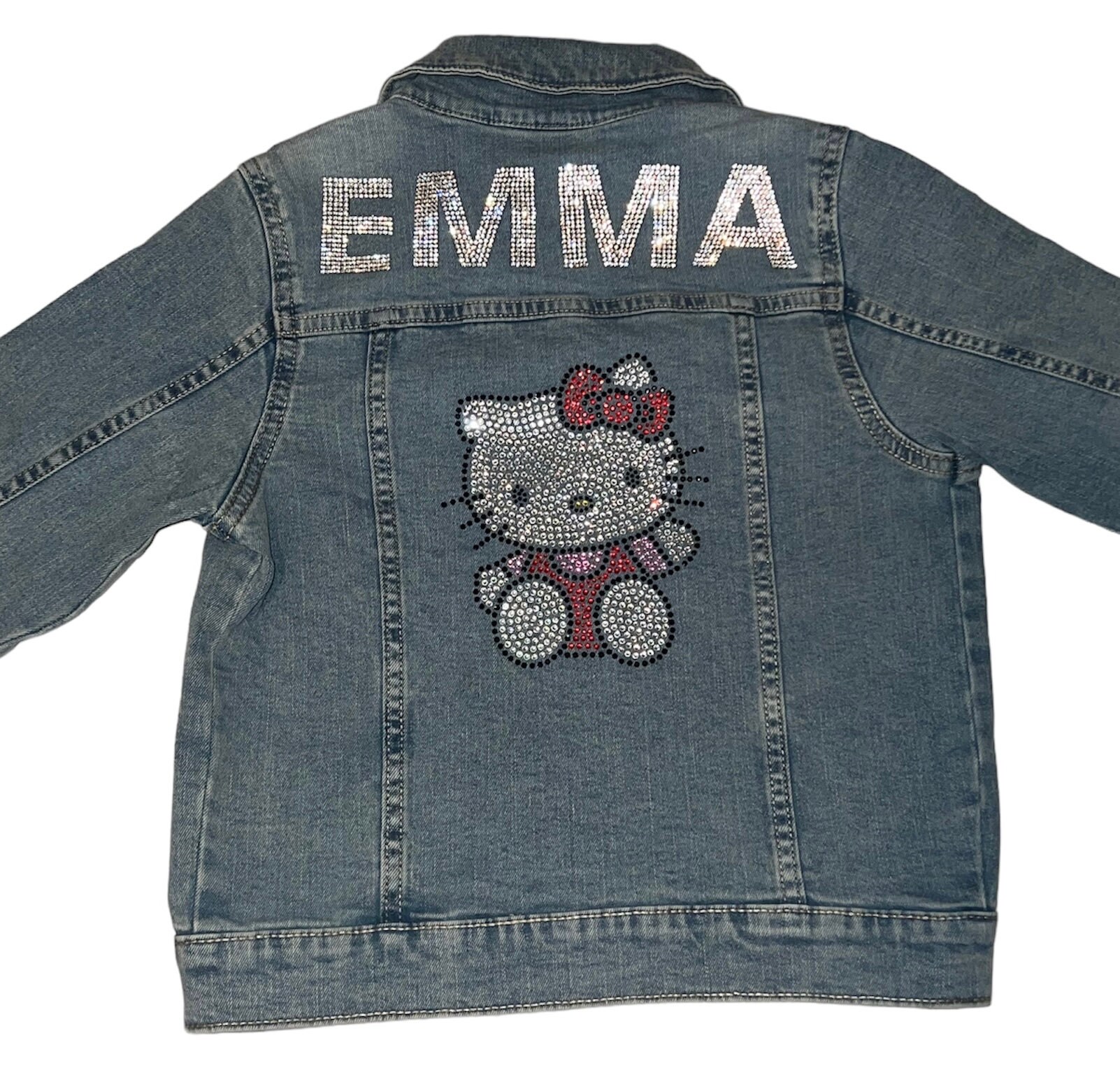 Hello Kitty Toddler's Jeans Jacket, Customizable Name, Hello Kitty Kid ...