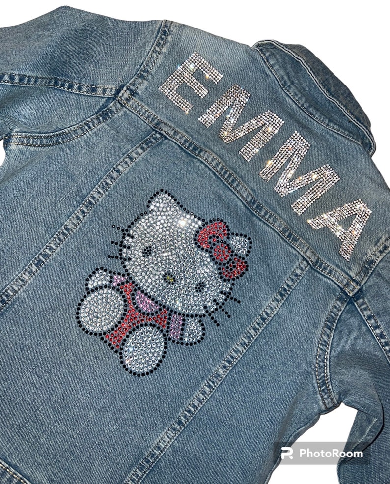 Hello Kitty Toddler's Jeans Jacket, Customizable Name, Hello Kitty Kid ...
