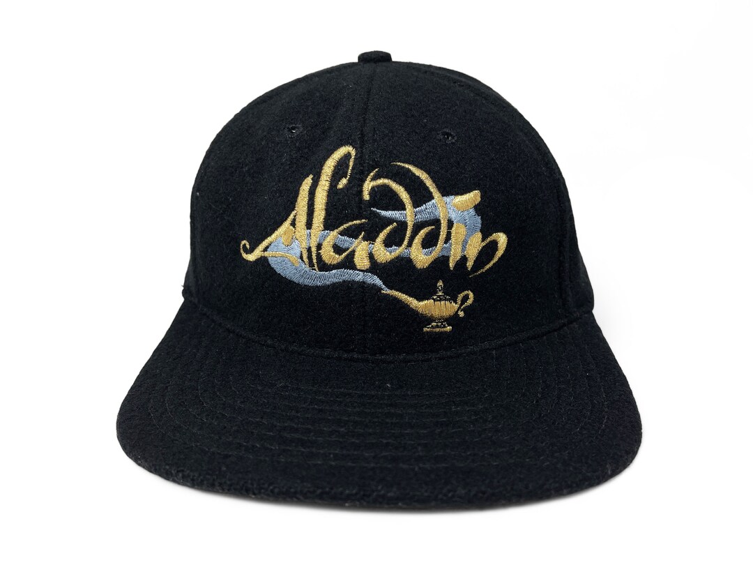 Vintage Aladdin Hat 90s Strapback Cap Disney Wool Low Profile Fit H28 ...