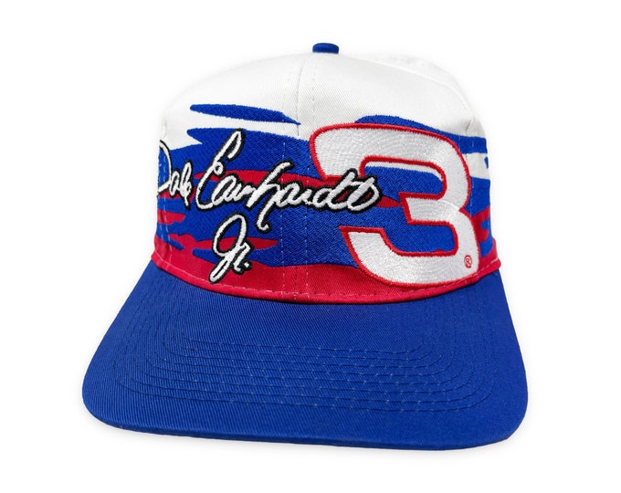 Vintage Dale Earnhardt Jr Hat 90s Racing NASCAR Snapback Cap Splash H11 ...