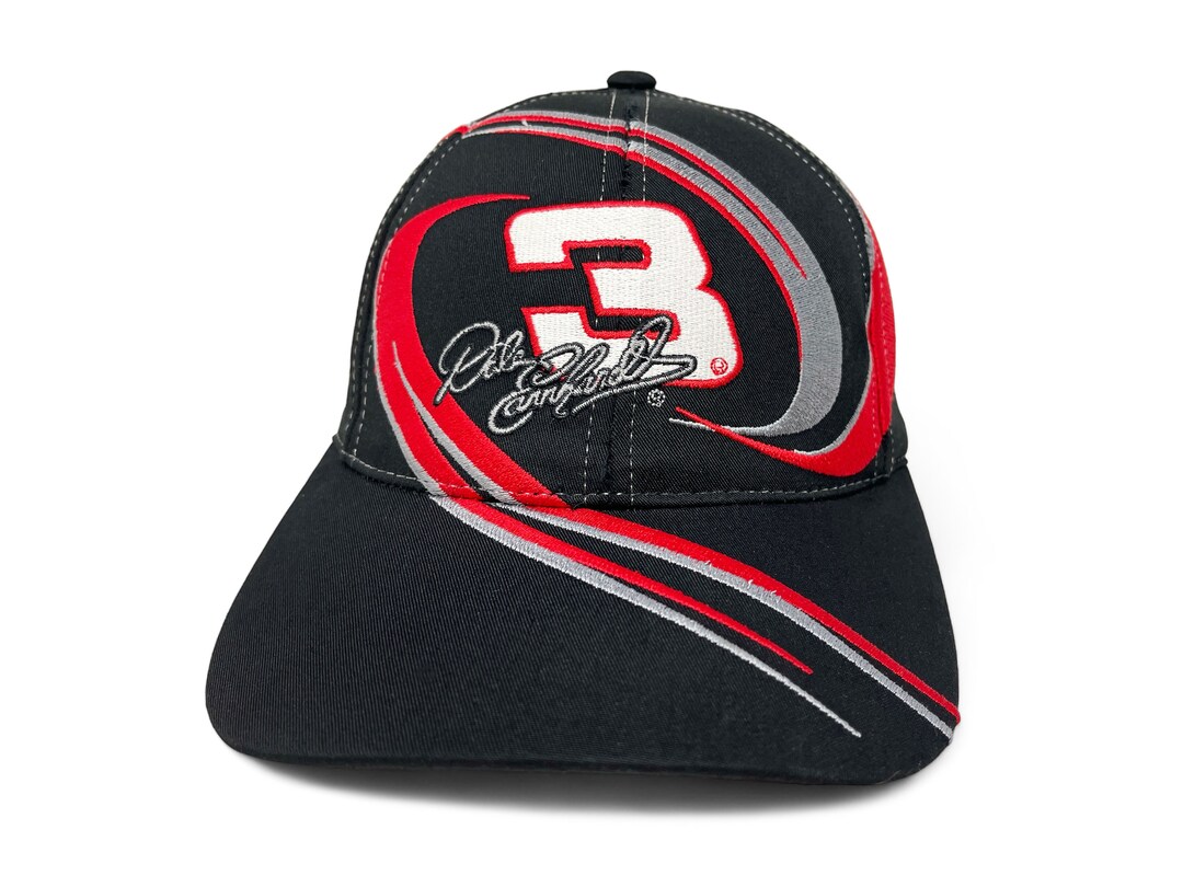 Vintage Dale Earnhardt Hat 00s NASCAR Strapback Cap Goodwrench Sr #3 ...