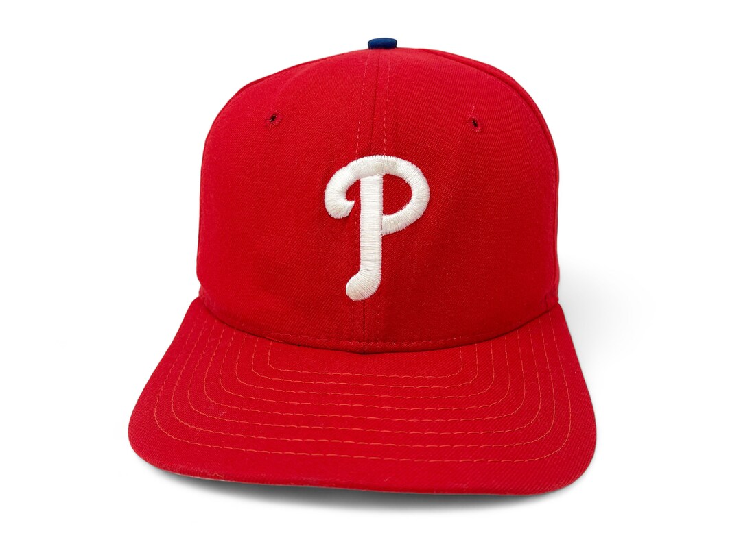 Vintage Philadelphia Phillies Hat 90s Snapback Cap MLB New Era STAINED ...