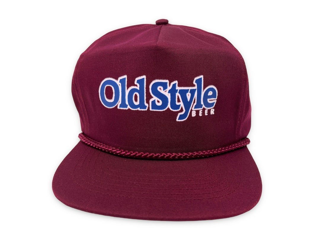 Vintage Old Style Beer Hat 80s 90s Strapback Cap Heileman H15 - Etsy