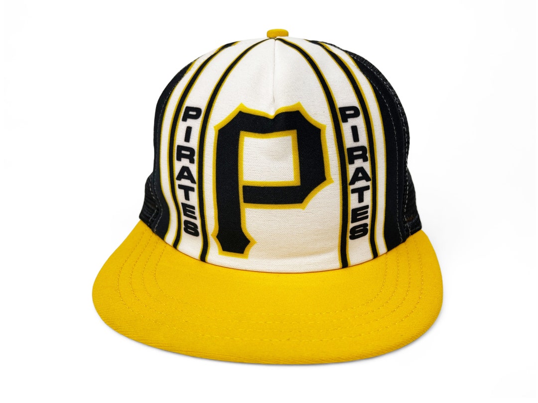 Vintage Pittsburgh Pirates Trucker Hat 80s Snapback Cap Mlb H25 Etsy