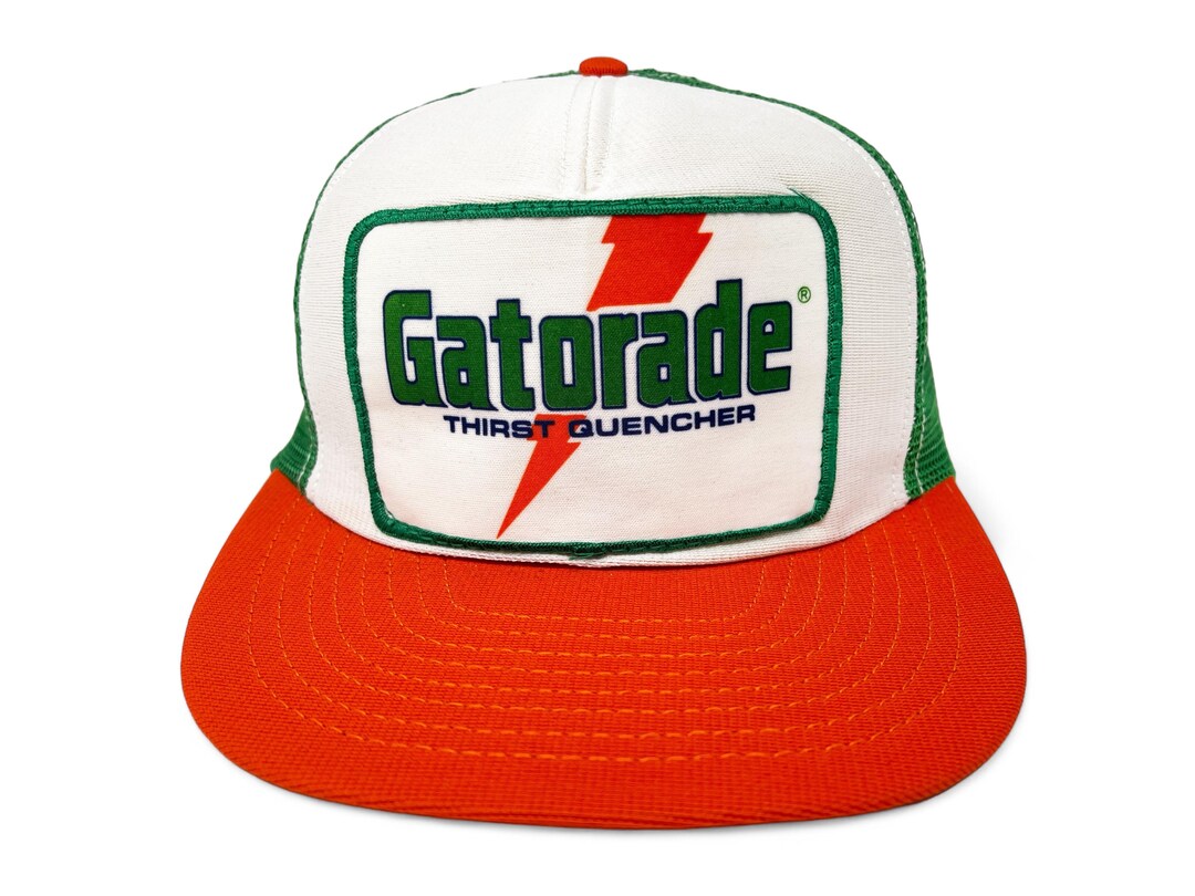 Vintage Gatorade Hat 80s Snapback Trucker Cap Thirst Quencher Semco H26 ...