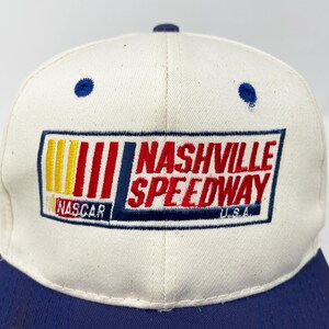 Vintage Nashville Speedway Hat 90s NASCAR Racing Tennessee Snapback Cap ...