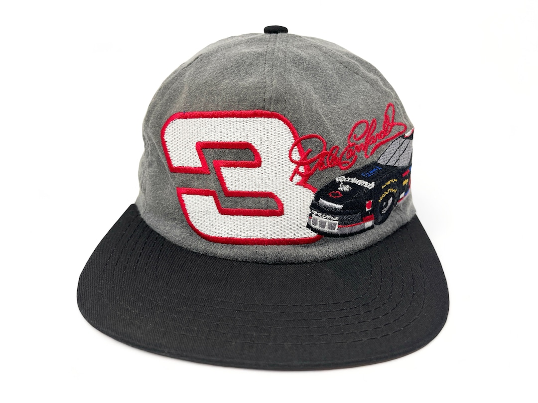 Vintage Dale Earnhardt Hat 90s NASCAR Snapback Cap Goodwrench Sr #3 H01 ...