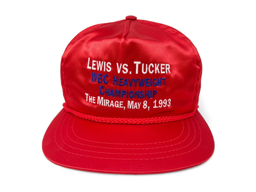 Vintage Lennox Lewis Boxing Hat 90s WBC Heavyweight Championship Tony ...