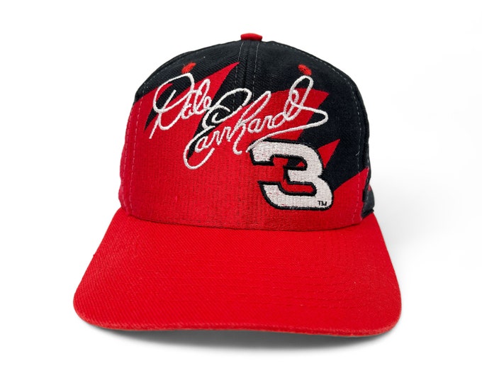 Vintage Dale Earnhardt Hat 90s NASCAR Snapback Cap Goodwrench Sr #3 ...