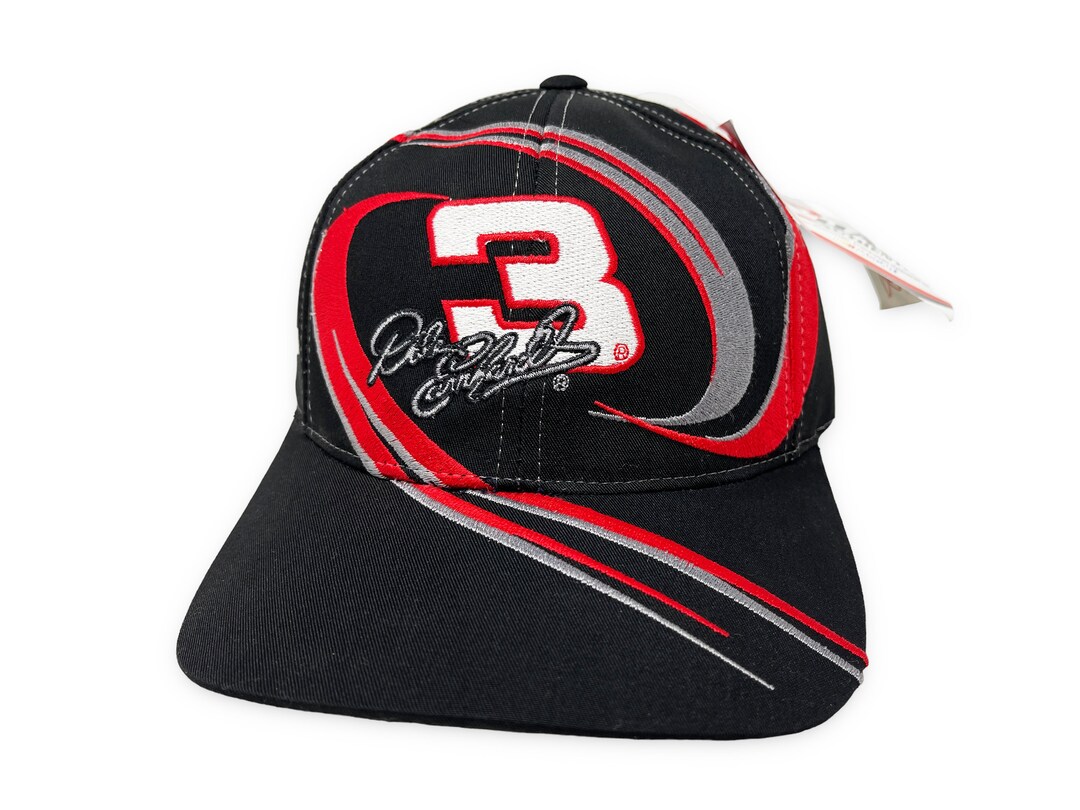 Vintage Dale Earnhardt Hat 00s NASCAR Strapback Cap Goodwrench Sr #3 ...