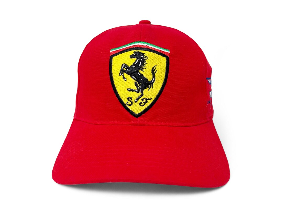 Vintage Ferrari Racing Hat 90s 00s Strapback Cap Formula One F1 2000 US ...