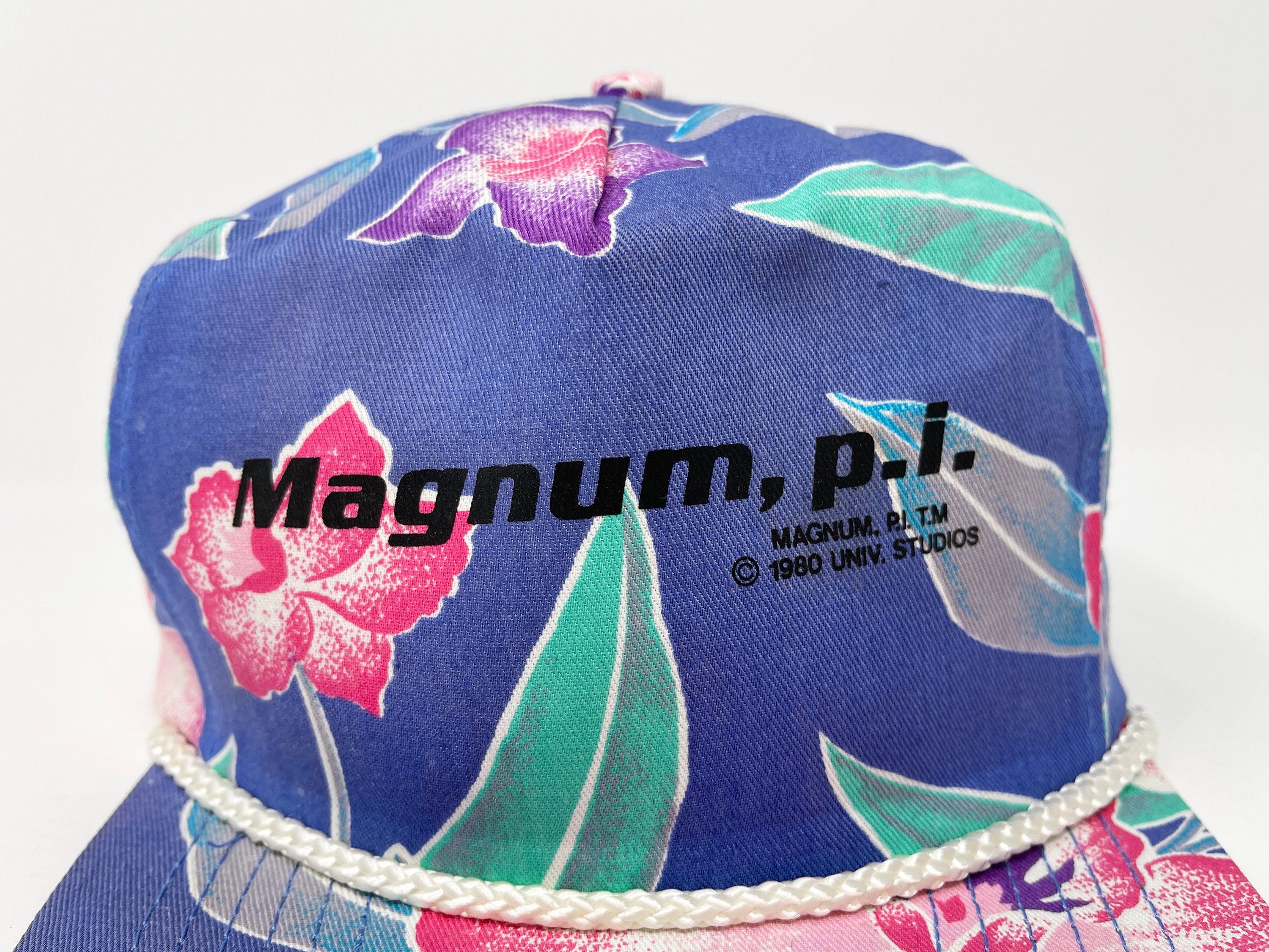Vintage Magnum PI Hat 80s Floral Hawaii Snapback Cap H03 - Etsy