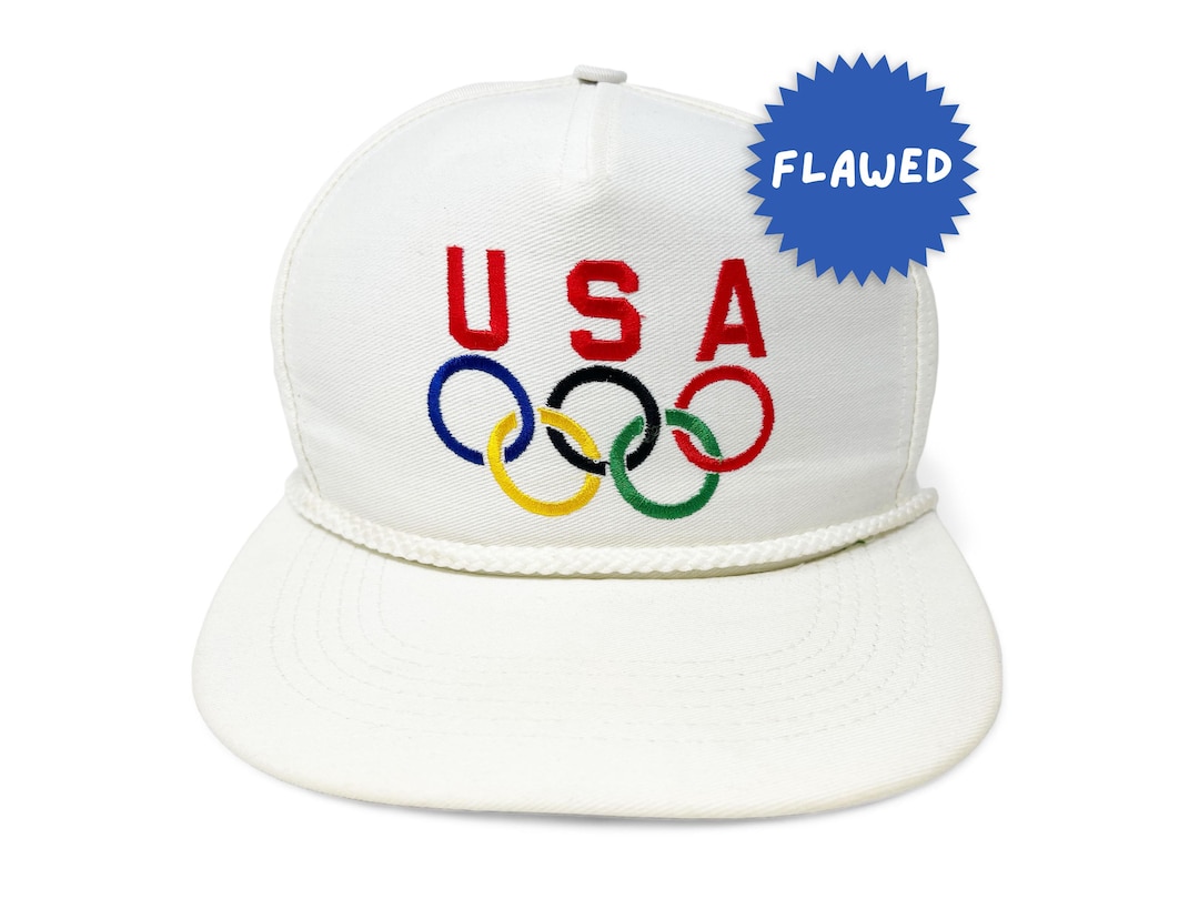Vintage Olympics Team USA Hat 80s Strapback Cap STAINED FLAWED H16 - Etsy