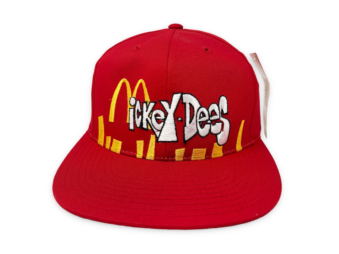 Vintage Mcdonalds Hat 90s Mickey Dees Employee Uniform Fast Food ...