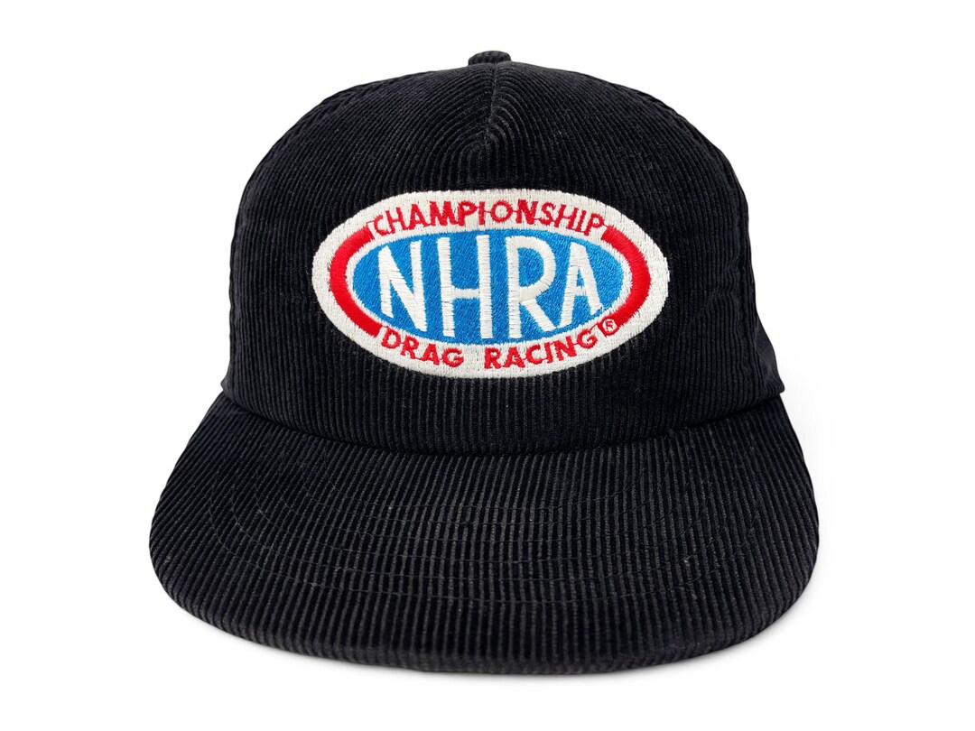 Vintage NHRA Drag Racing Hat 80s 90s Corduroy Snapback Cap Championship ...