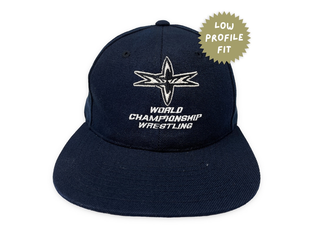 Vintage WCW Hat 90s 00s World Championship Wrestling Snapback Cap ...