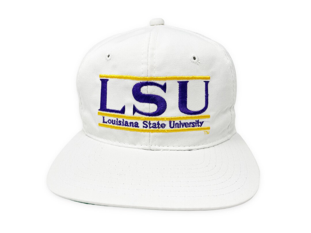 Vintage LSU Tigers Hat 90s Snapback Cap NCAA Split Bar the Game ...