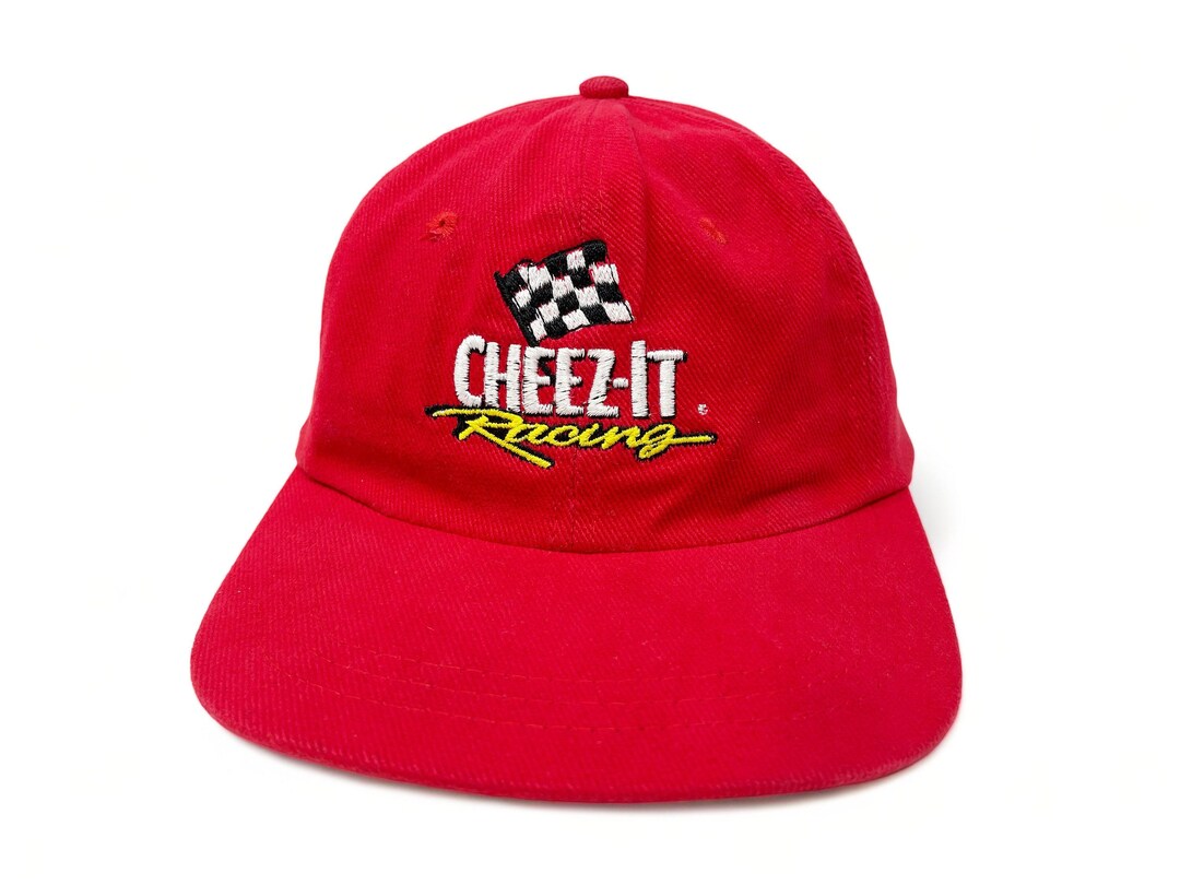 Vintage Cheez-it Racing Hat 90s NASCAR Strapback Cap H22 - Etsy