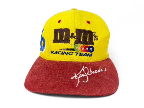 Vintage M&M's Racing Hat 90s NASCAR Suede Brim Ken Sc… - Gem