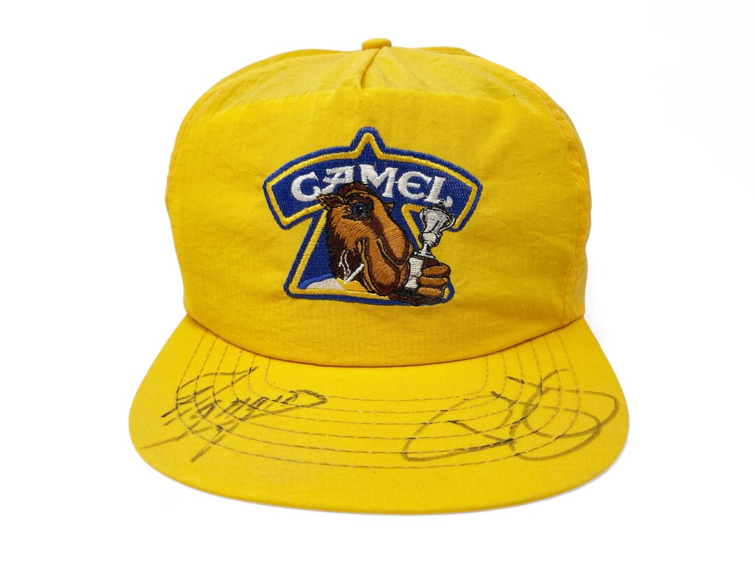 Vintage Joe Camel Racing Hat 80s 90s Snapback Trucker Cap Motorsports ...