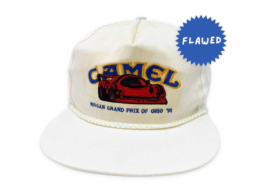 Vintage Camel Racing Hat 90s Nissan Grand Prix of Ohio Snapback Cap ...