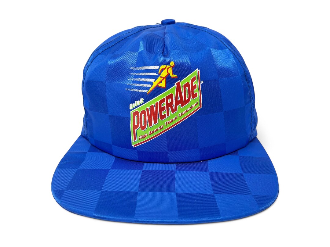 Vintage Powerade Hat 90s Snapback Cap Checkered Nylon Gatorade H19 - Etsy
