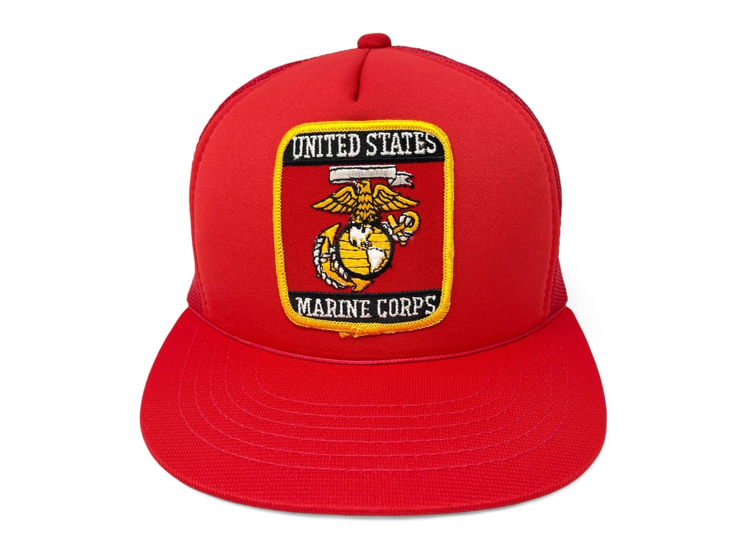 Vintage USMC Hat Snapback Trucker Cap 80s 90s US Marines Corps H27 - Etsy