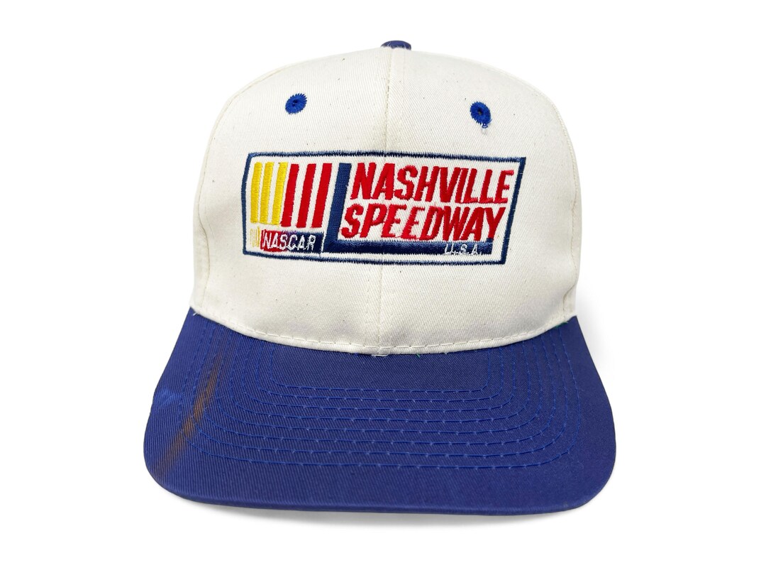 Vintage Nashville Speedway Hat 90s NASCAR Racing Tennessee Snapback Cap ...