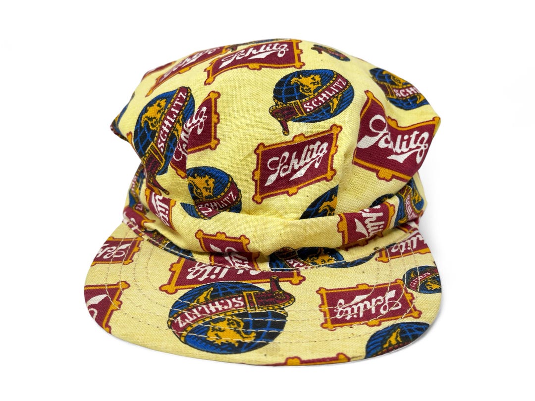 Vintage Schlitz Beer Hat 70s 80s Fitted Cap All Over Print XL H25 - Etsy