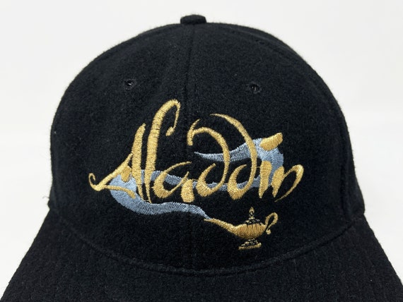 Vintage Aladdin Hat 90s Strapback Cap Disney Wool Low… - Gem