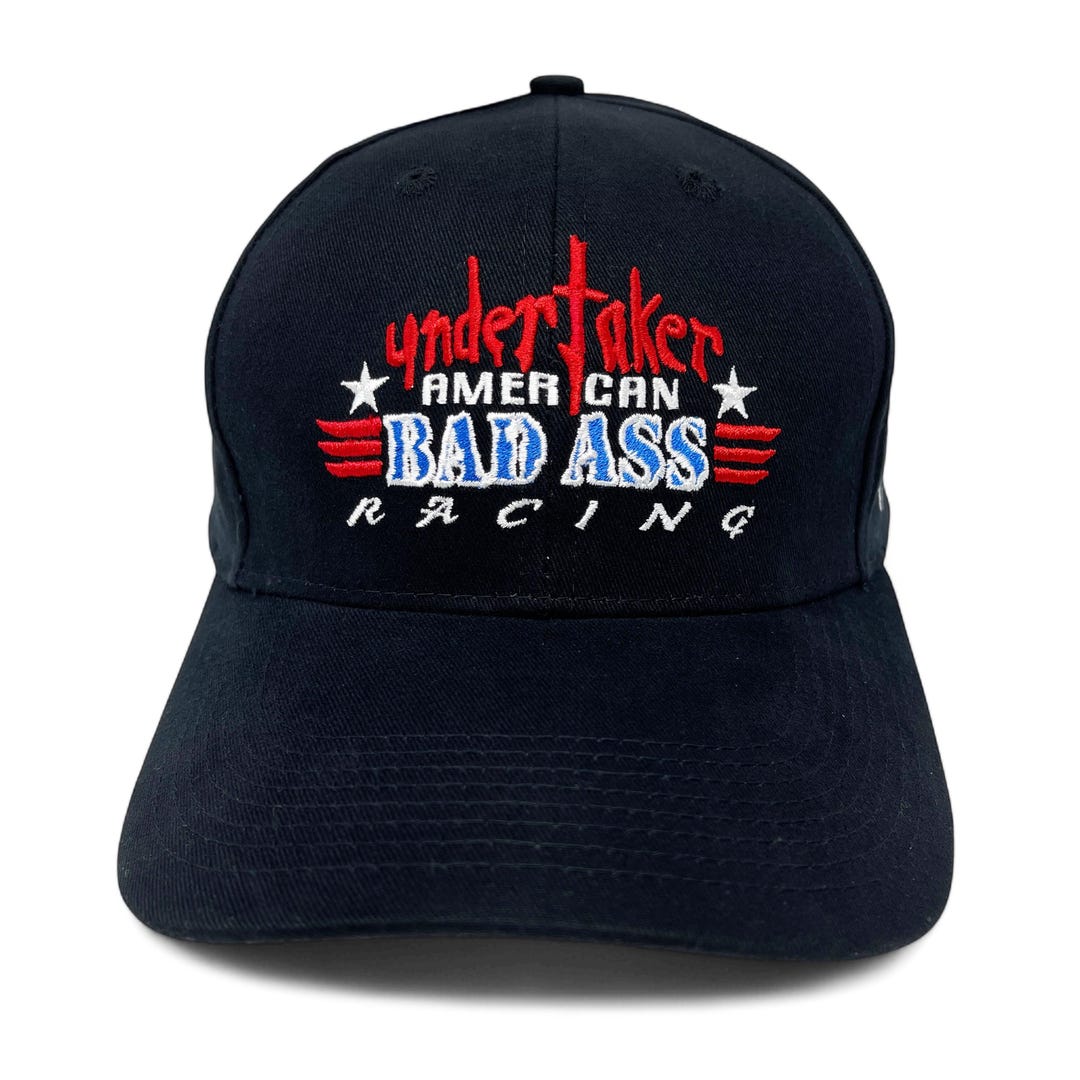 Vintage the Undertaker Racing Hat 90s Y2K WWF Wrestling Strapback Cap ...