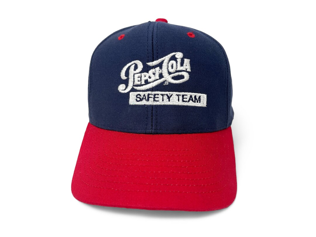 Vintage Pepsi Cola Safety Team Hat 90s Snapback Cap H20 - Etsy