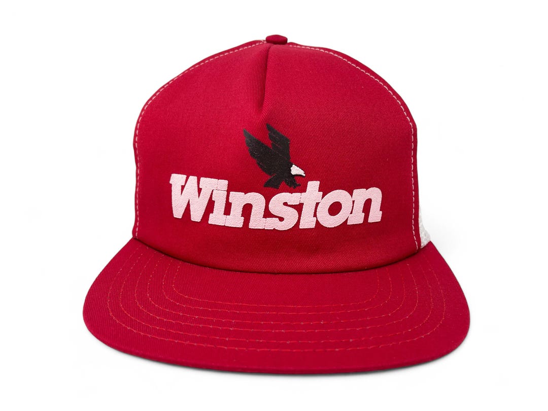 Vintage Winston Hat 80s 90s Racing NASCAR Trucker Snapback Cap H09 - Etsy