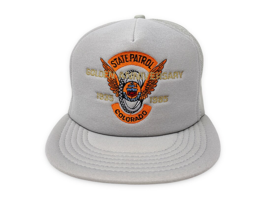 Vintage Colorado State Patrol Hat 80s Snapback Trucker Cap Police 1985 ...