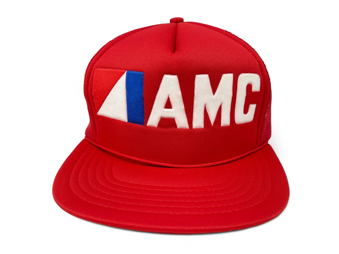 Vintage American Motors Hat 80s AMC Corporation Snapback Trucker Cap ...