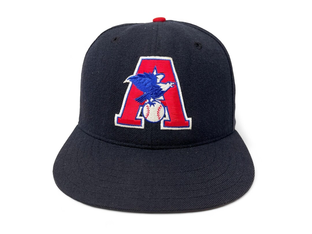 Vintage American League Umpire Hat 90s Fitted Cap AL MLB Wool Size 7 1/ ...