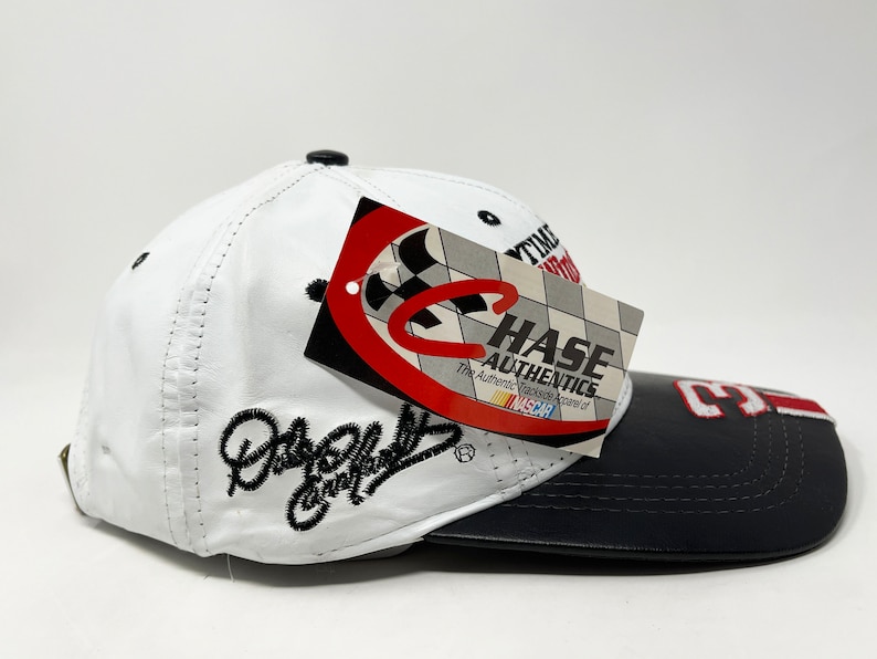 Vintage Dale Earnhardt Sr Hat NASCAR Racing 90s Leather 7 Time Winston ...