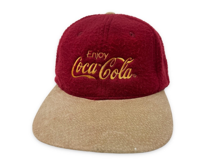 Vintage Coca Cola Hat 90s Strapback Cap Coke Fleece H16 - Etsy