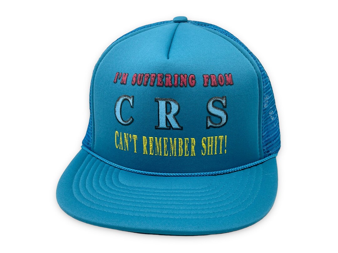 Vintage Can't Remember Shit Hat 80s Snapback Trucker Cap - Etsy