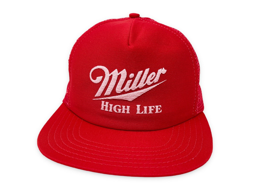 Vintage Miller High Life Hat 80s Snapback Trucker Cap FLAWED H19 - Etsy