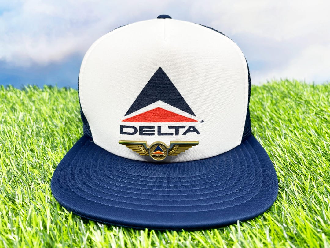 Vintage Delta Air Lines Hat 80s 90s Snapback Trucker Cap Wings H12 - Etsy