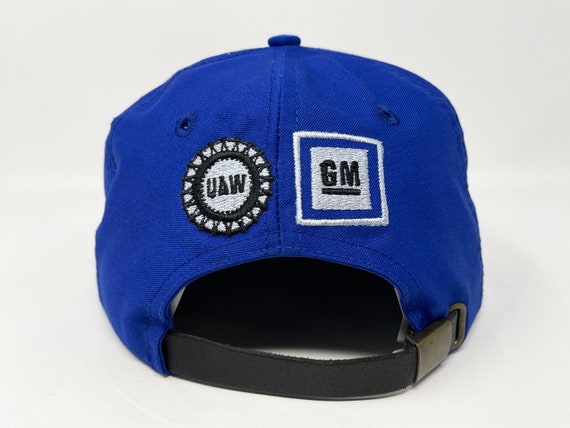 Vintage UAW GM Motorsports Hat 90s Strapback Cap NASC… - Gem