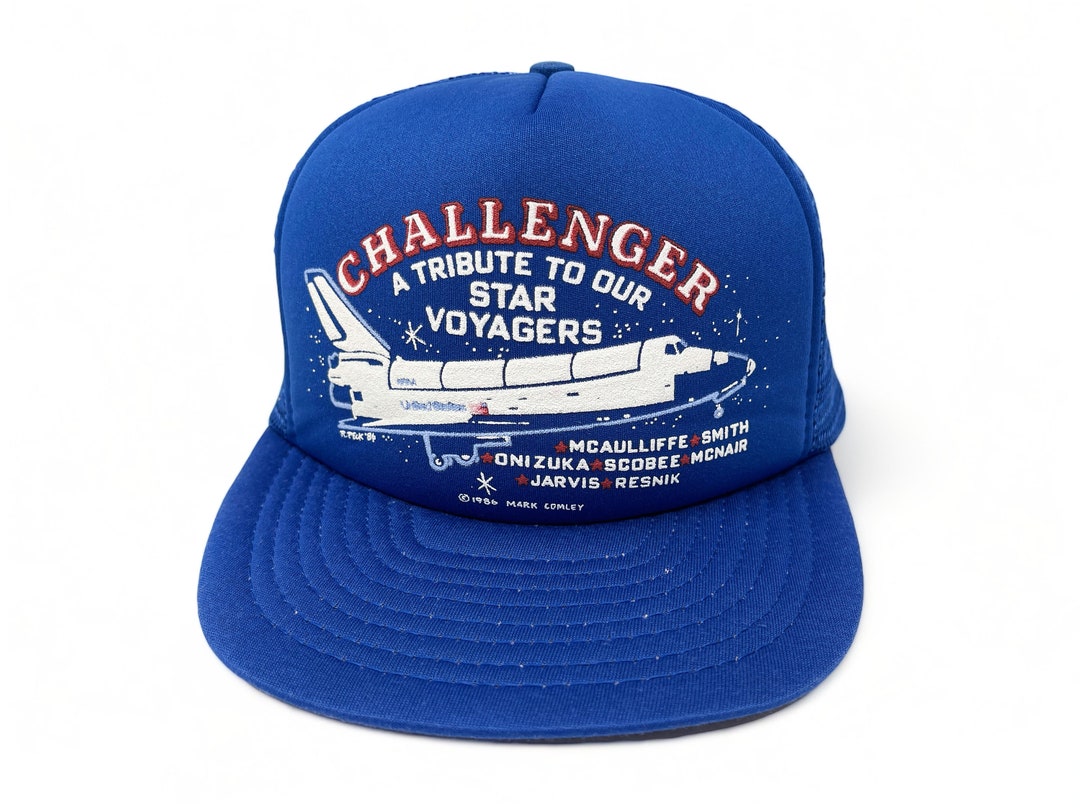 Vintage NASA Challenger Hat 80s Space Shuttle Disaster Memorial ...